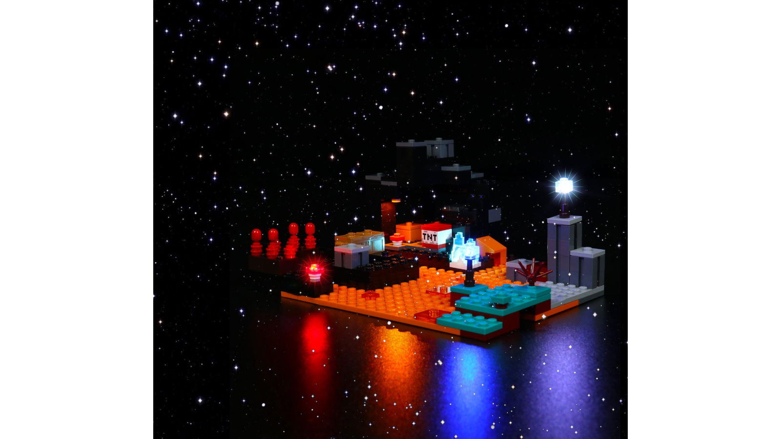 Brick Shine GC Light Kit for Lego The Nether Bastion 21185 Classic ...