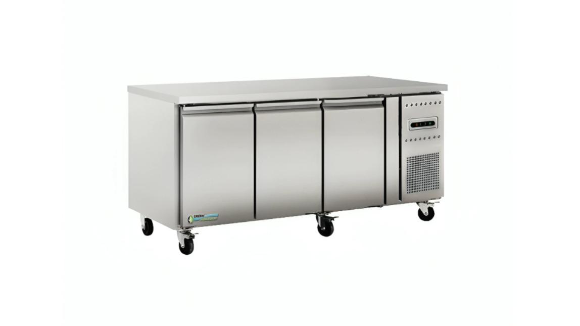 Greenline 3-Door Premium Bench Fridge | Harvey Norman