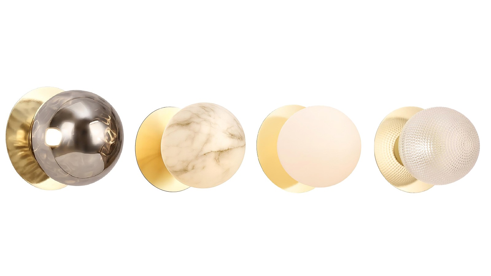 Lexi Lighting Odessa Warm White LED Wall Light with Gold Base | Harvey ...