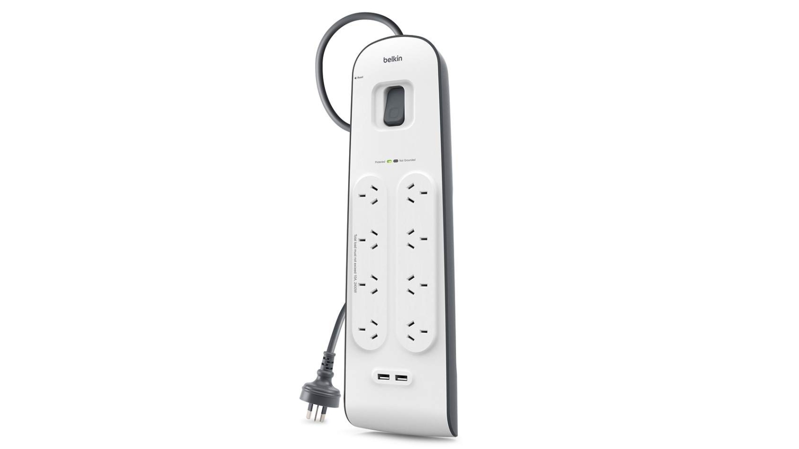 Belkin Surge Plus 8 Way Outlet Surge Protector with USB Charging ...