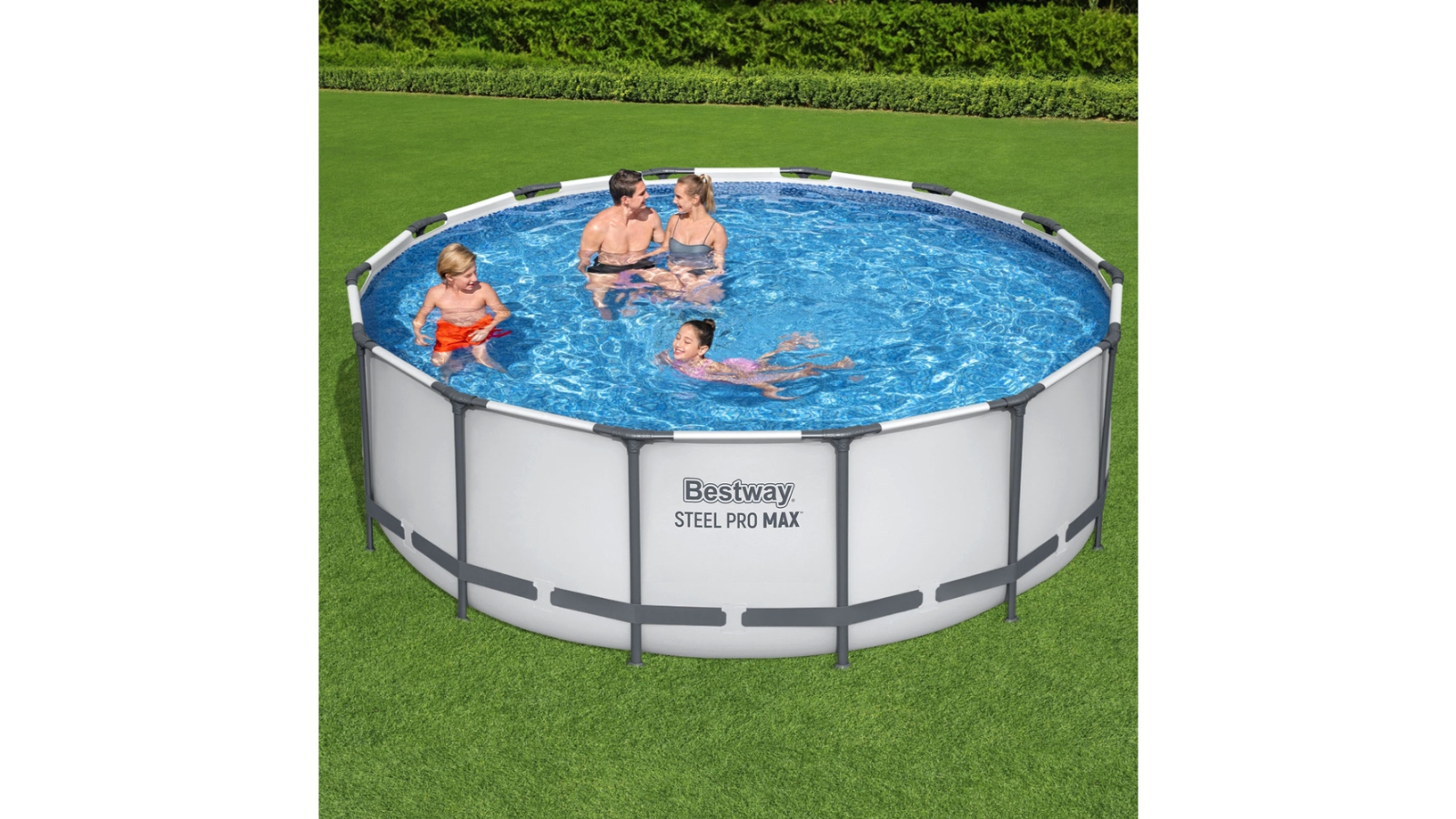 Bestway 427 x 427 x 122cm Steel Frame Swimming Pool | Harvey Norman