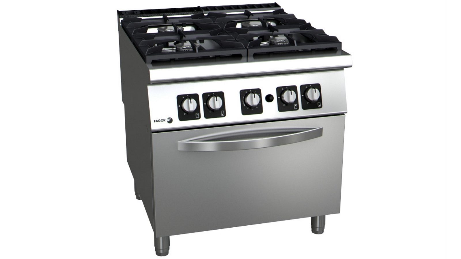 Fagor Commercial 900 Series Natural Gas 4 Burner with Gas Oven | Harvey ...
