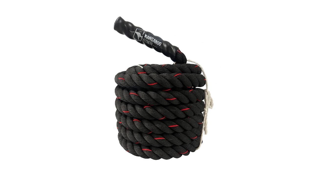Kangaroo Fitness Black/Red Battle Rope - 12 x 0.038metre | Harvey Norman