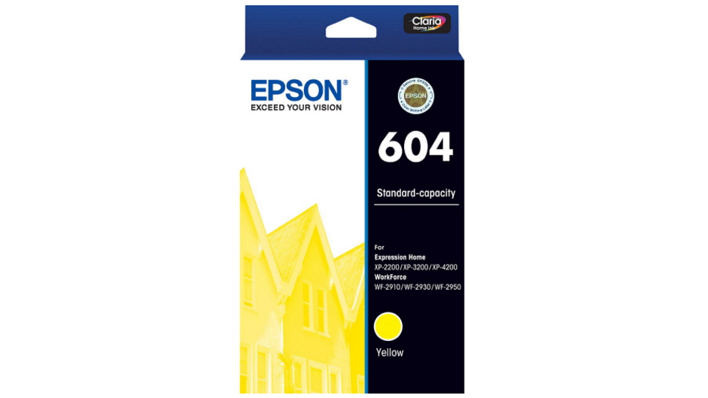 Epson 604 Standard Capacity Yellow Ink Cartridge | Harvey Norman