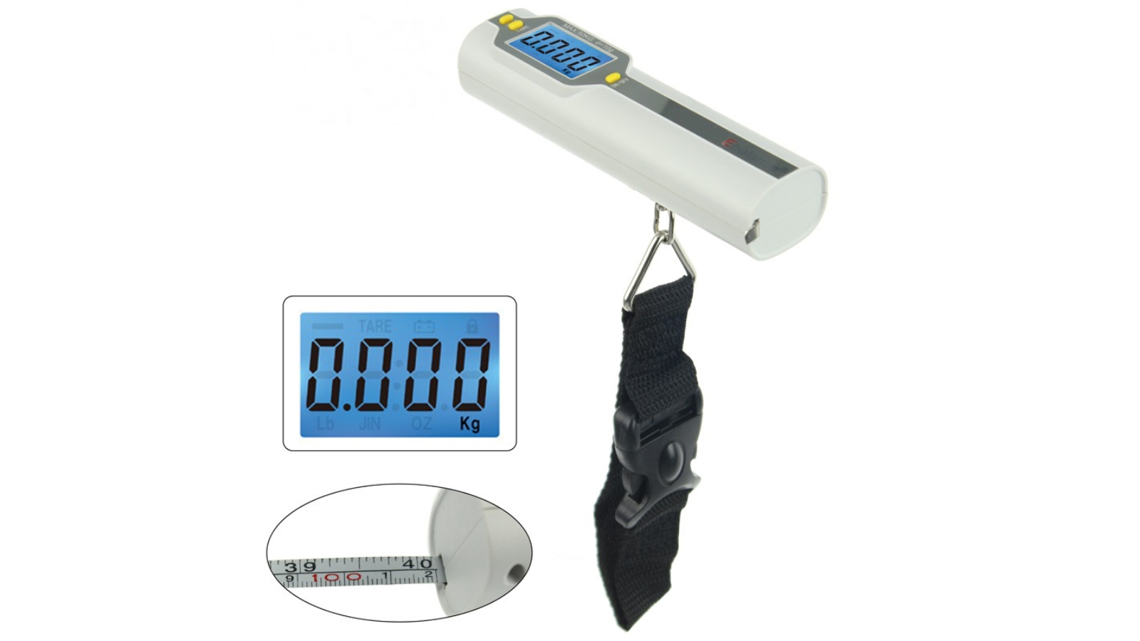 TODO Portable Digital Backlit Lcd Electronic Scale 50kg/10G Tape ...