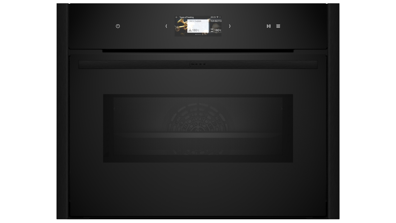 NEFF 45cm Flex Design Compact Oven with Microwave - Deep Black | Harvey ...