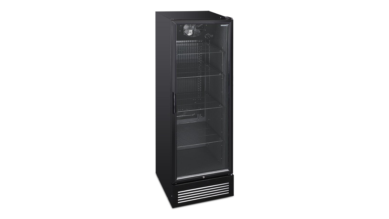 Husky 435L Single Door Home Bar Drinks Chiller - Black | Harvey Norman