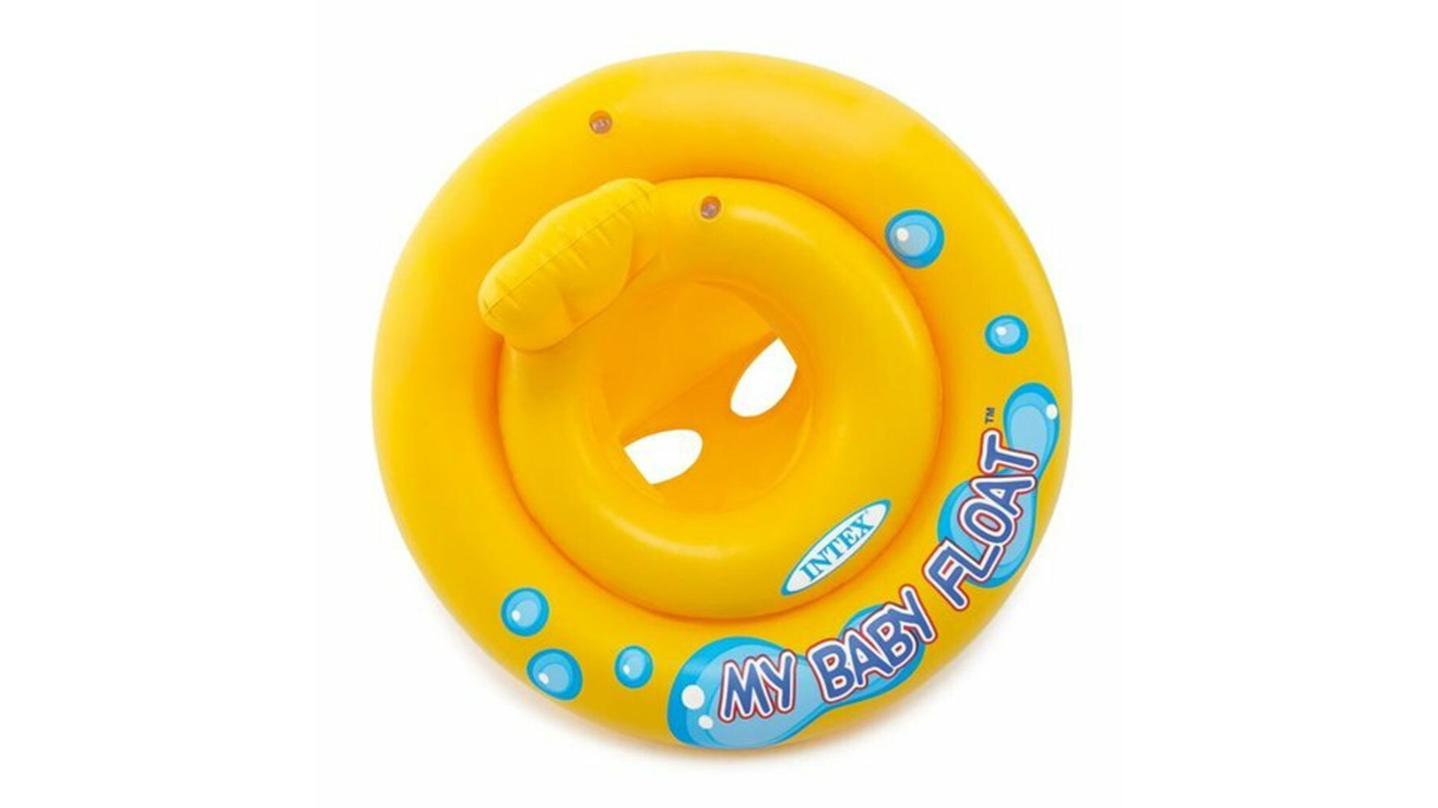 Intex 67cm My Baby Float Swimming Pool/Beach Ring - Yellow | Harvey Norman