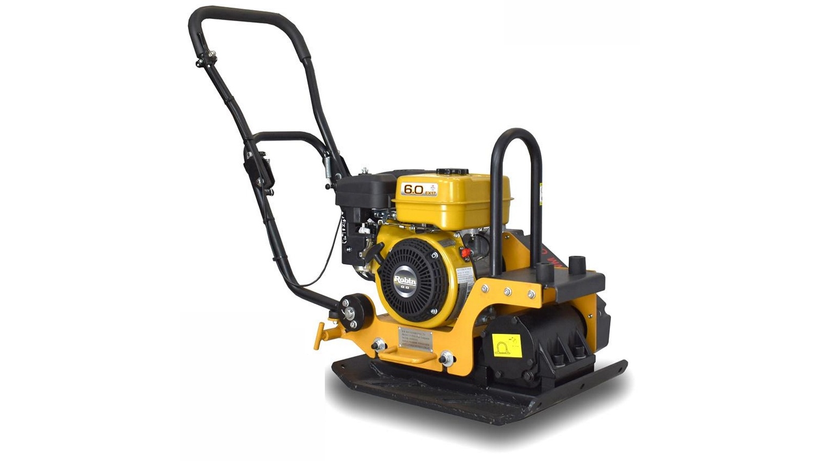 BWM 13KN Plate Compactor - Robin EX17 6HP Engine with Wheels (C65 ...