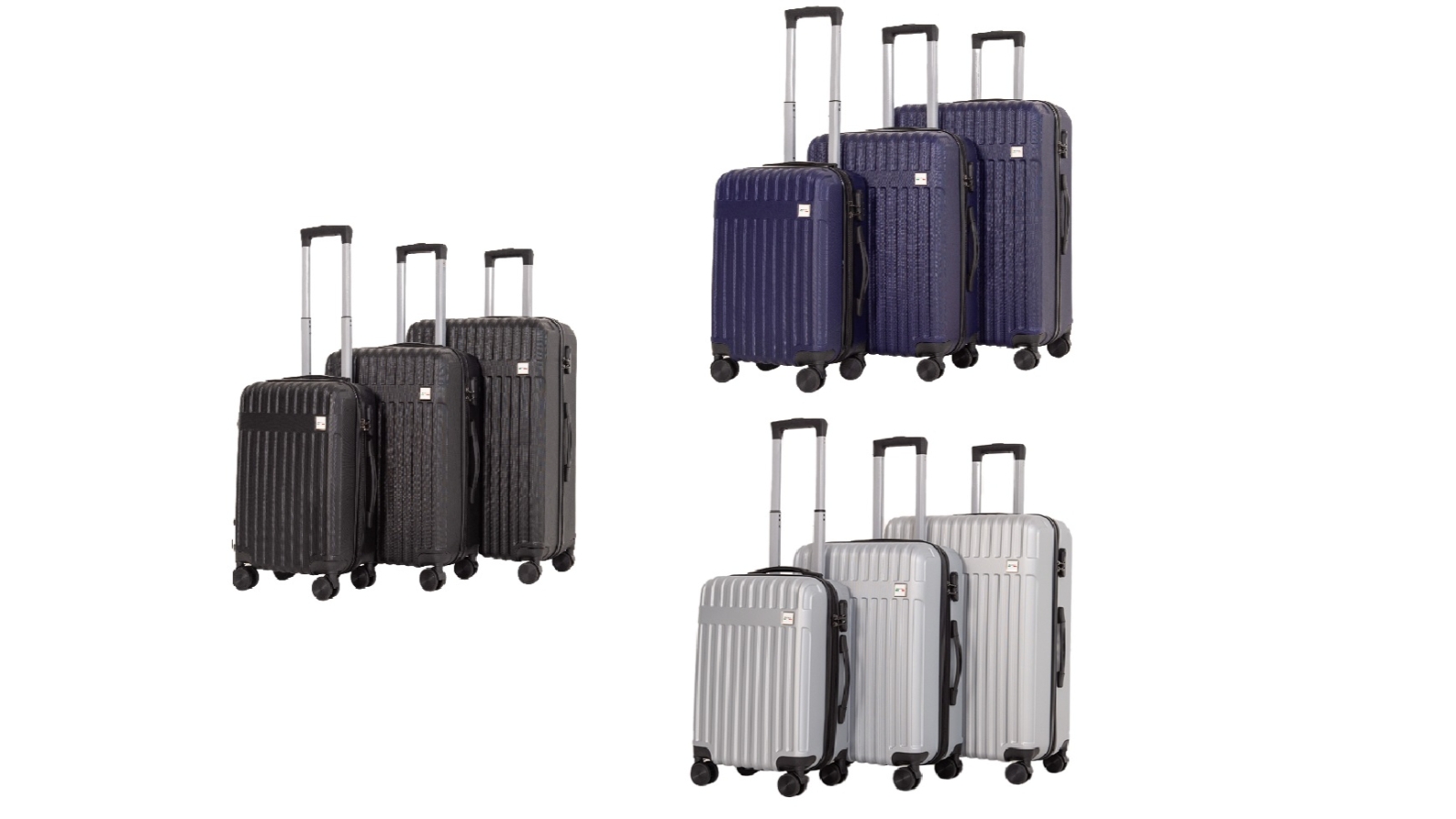 Milano Decor 3 Piece Luggage Set | Harvey Norman