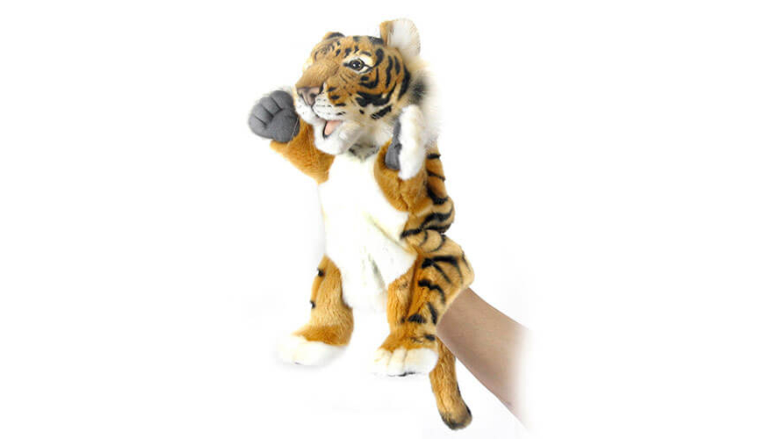 Hansa Tiger Realistic Hand Puppet - 37cm | Harvey Norman