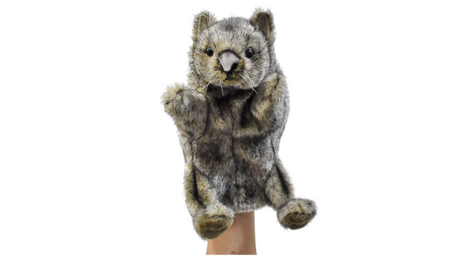 Hansa Wombat Realistic Hand Puppet - 23cm | Harvey Norman