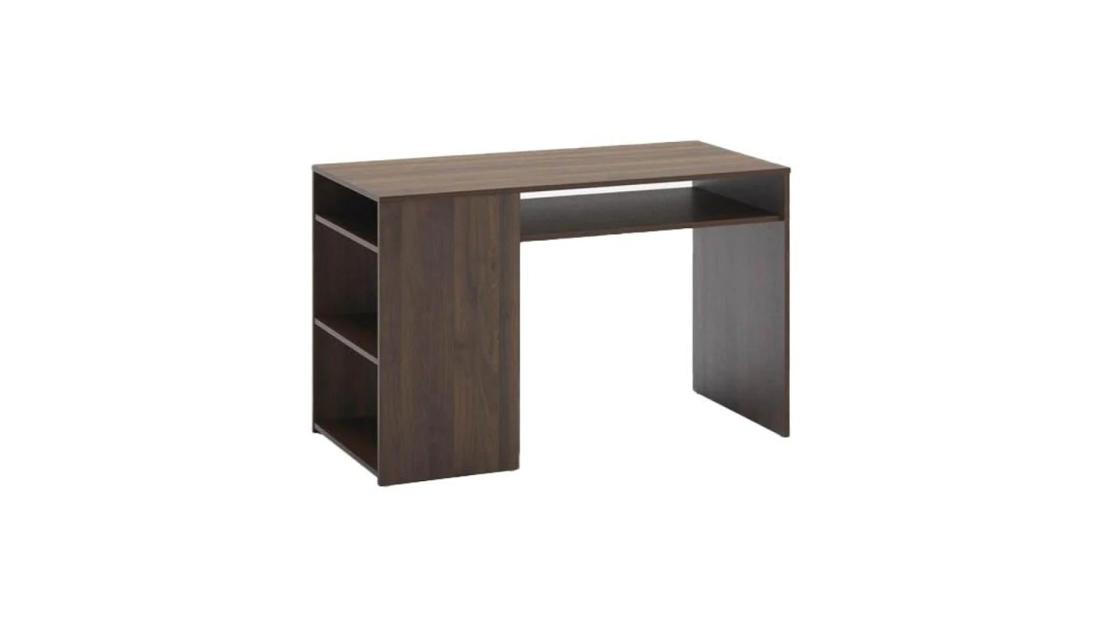 HomeStar Caley Wooden Office Desk Table - Dark Walnut | Harvey Norman