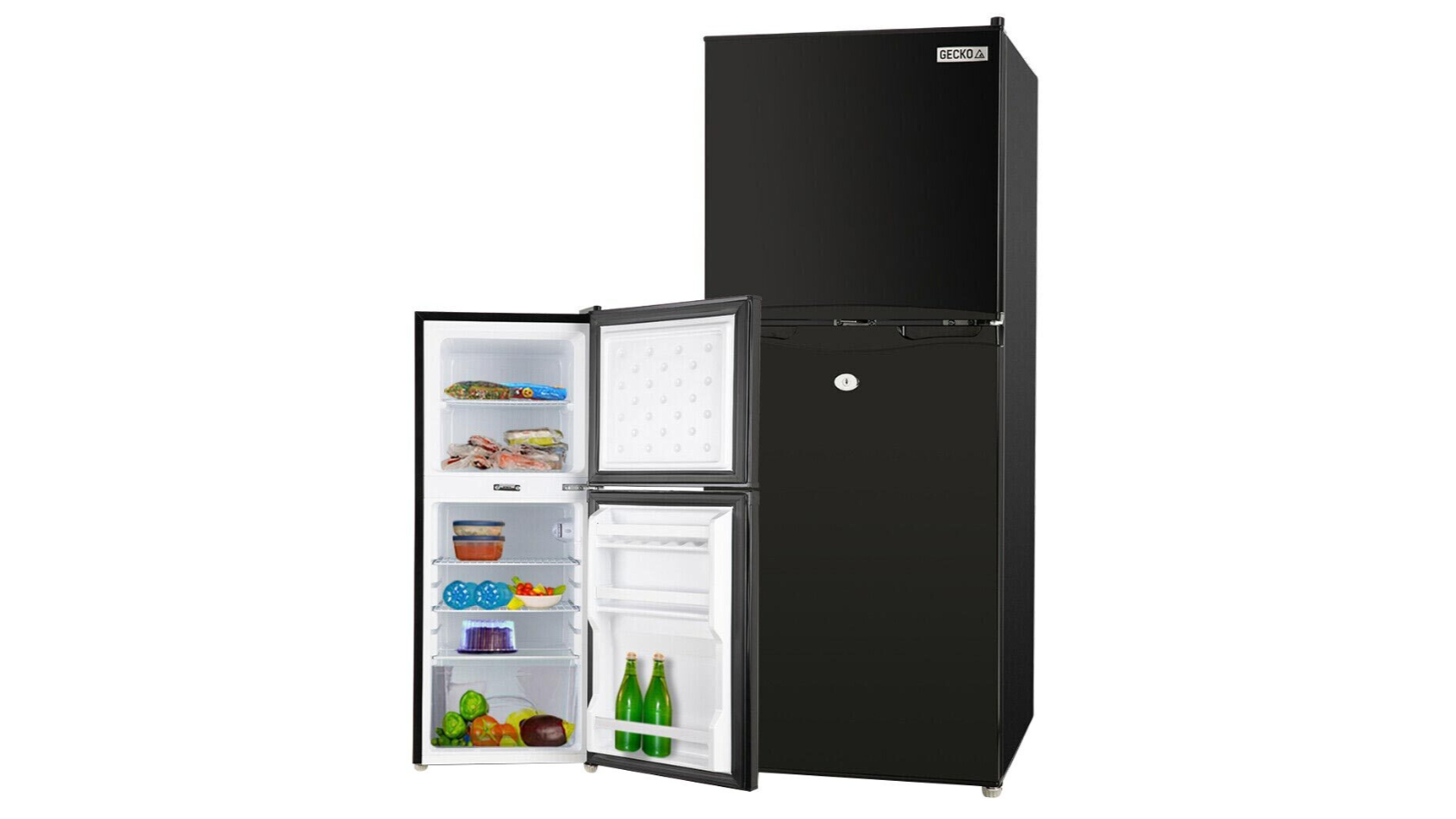 Gecko 125 Litre Portable Upright Refrigerator - Black | Harvey Norman