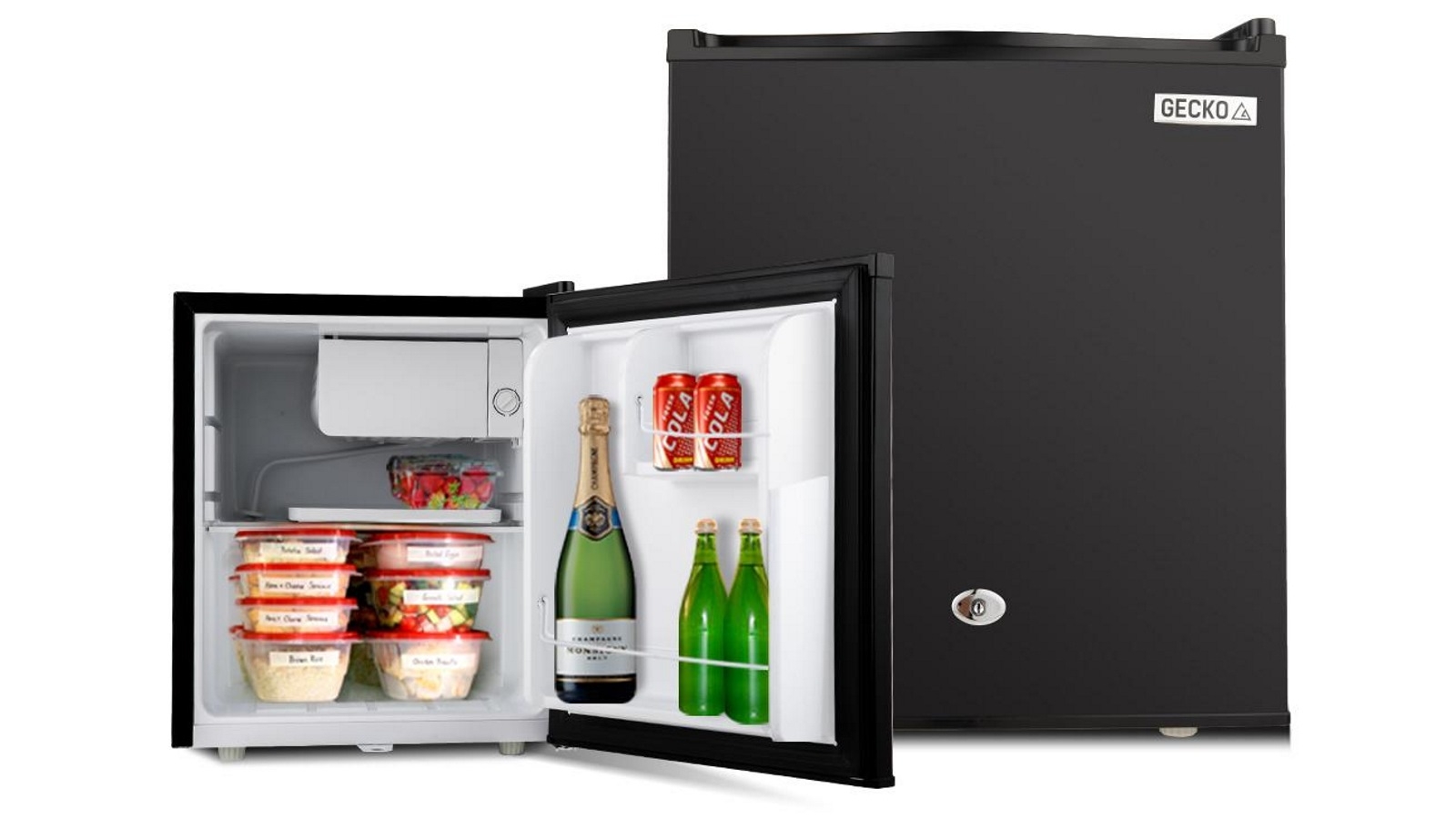 Gecko 57L Portable Bar Fridge Refrigerator 12V/24V Camping Caravan ...