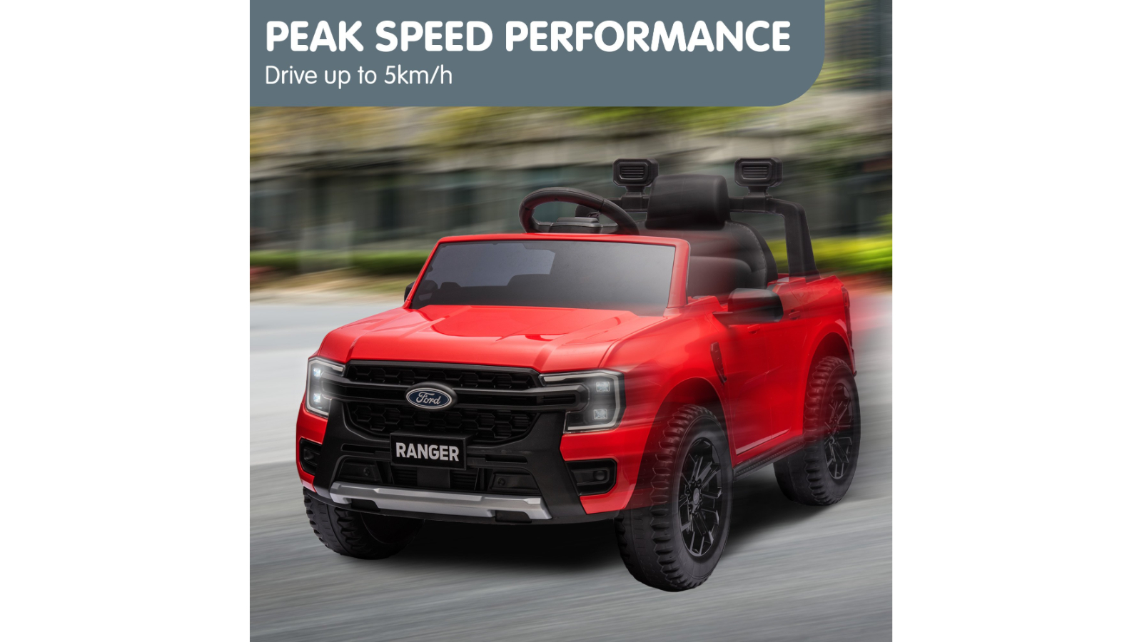 Kahuna Ford Ranger Electric Kids Ride-On Car - Red | Harvey Norman