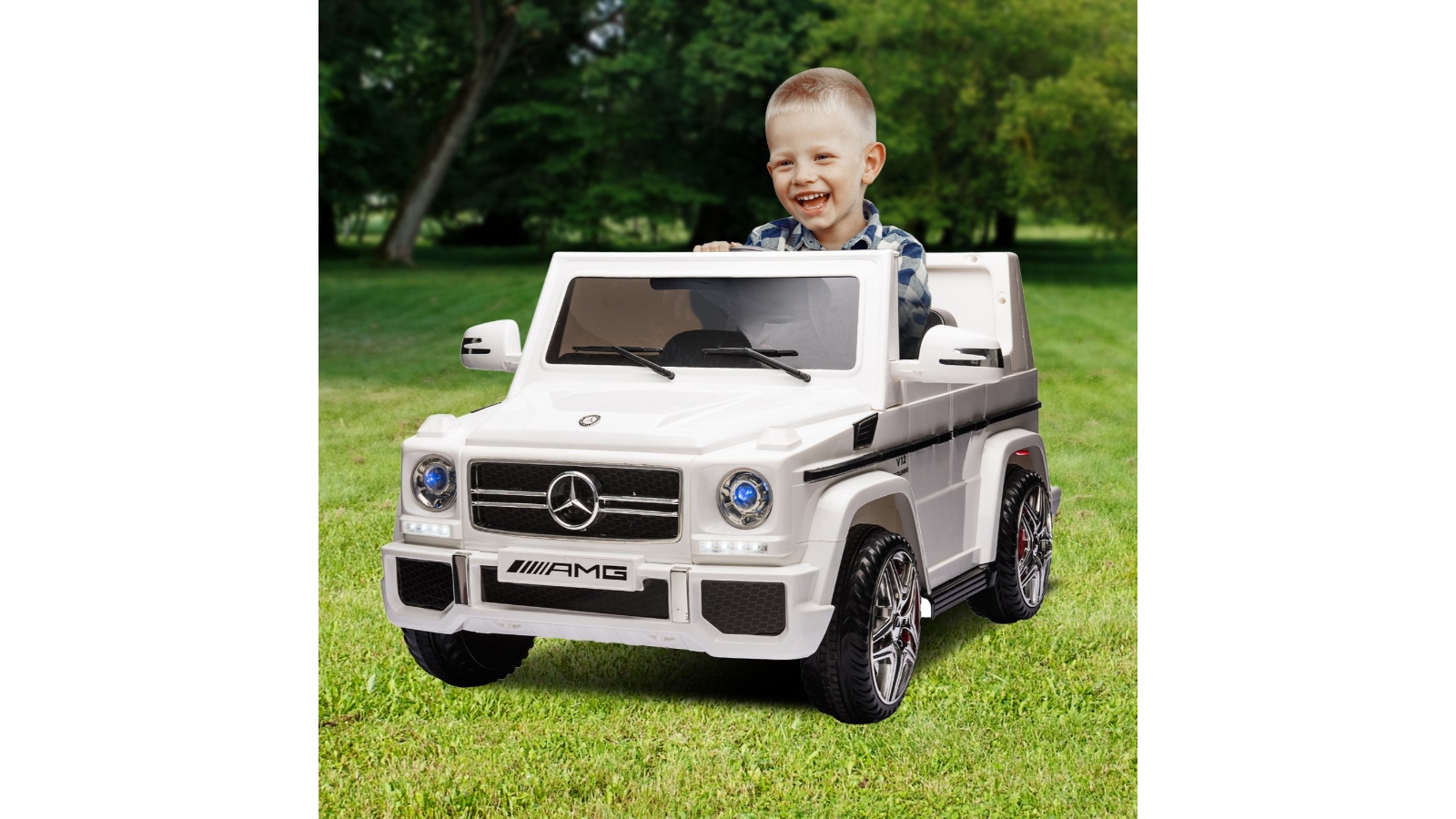 Mercedes G65 Licensed Ride On Car - White | Harvey Norman