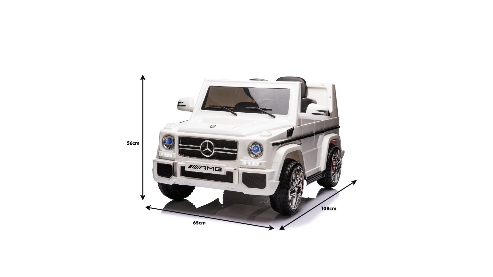 Mercedes G65 Licensed Ride On Car - White | Harvey Norman