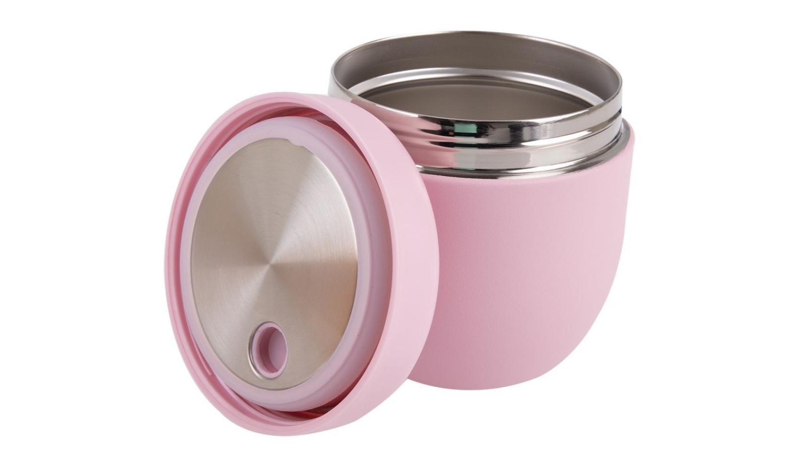 Oasis Stainless Steel Double Wall Insulated Food Pod 470ml - Carnation ...