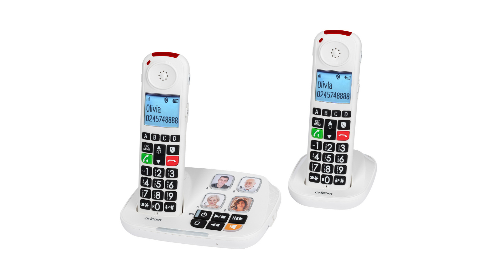 Oricom CARE900-2 Amplified Big Button Cordless Phone with Answering ...