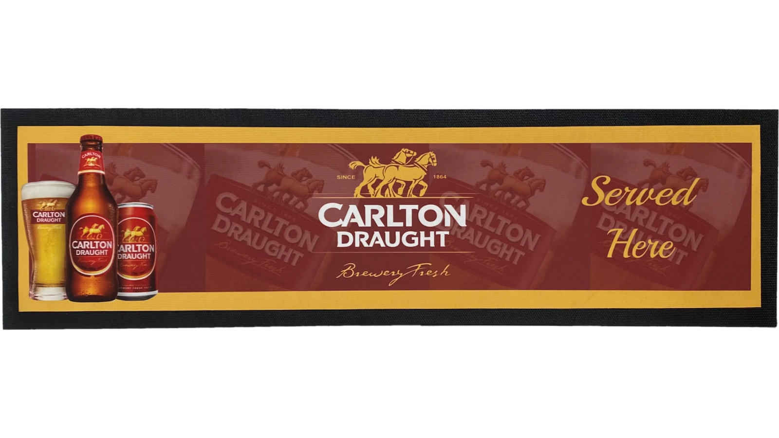 Nostalgia Carlton Draught Beer Bar Runner Mat | Harvey Norman