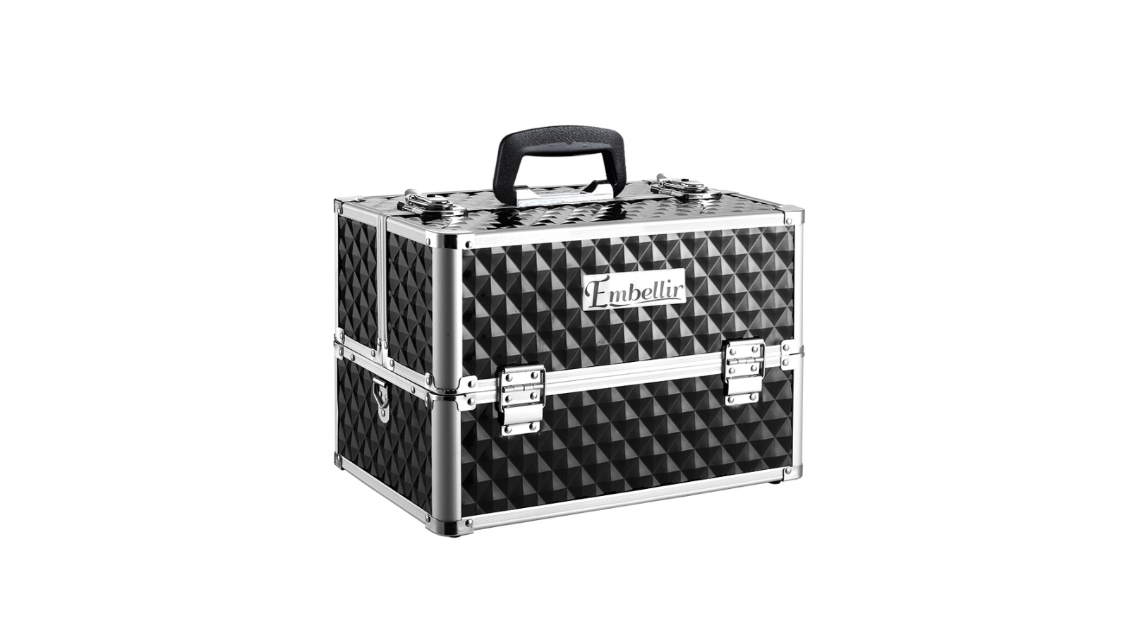 Embellir Portable Cosmetic Beauty Makeup Case - Diamond Black | Harvey ...