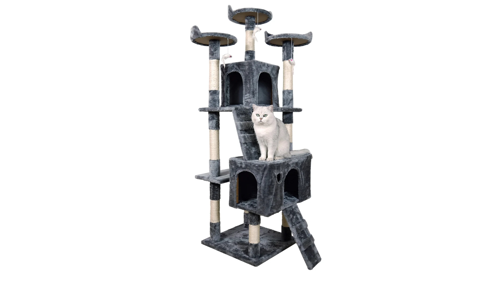 Furtastic 170cm Cat Tree Post - Dark Grey | Harvey Norman