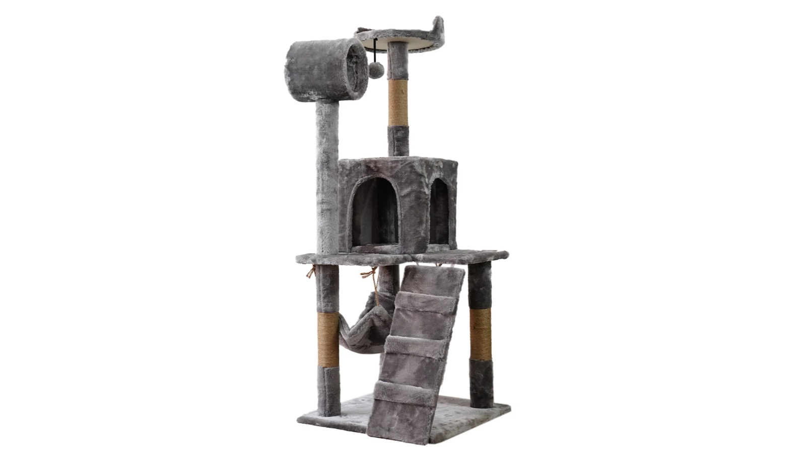Furtastic 135cm Cat Tree Post - Silver Grey | Harvey Norman