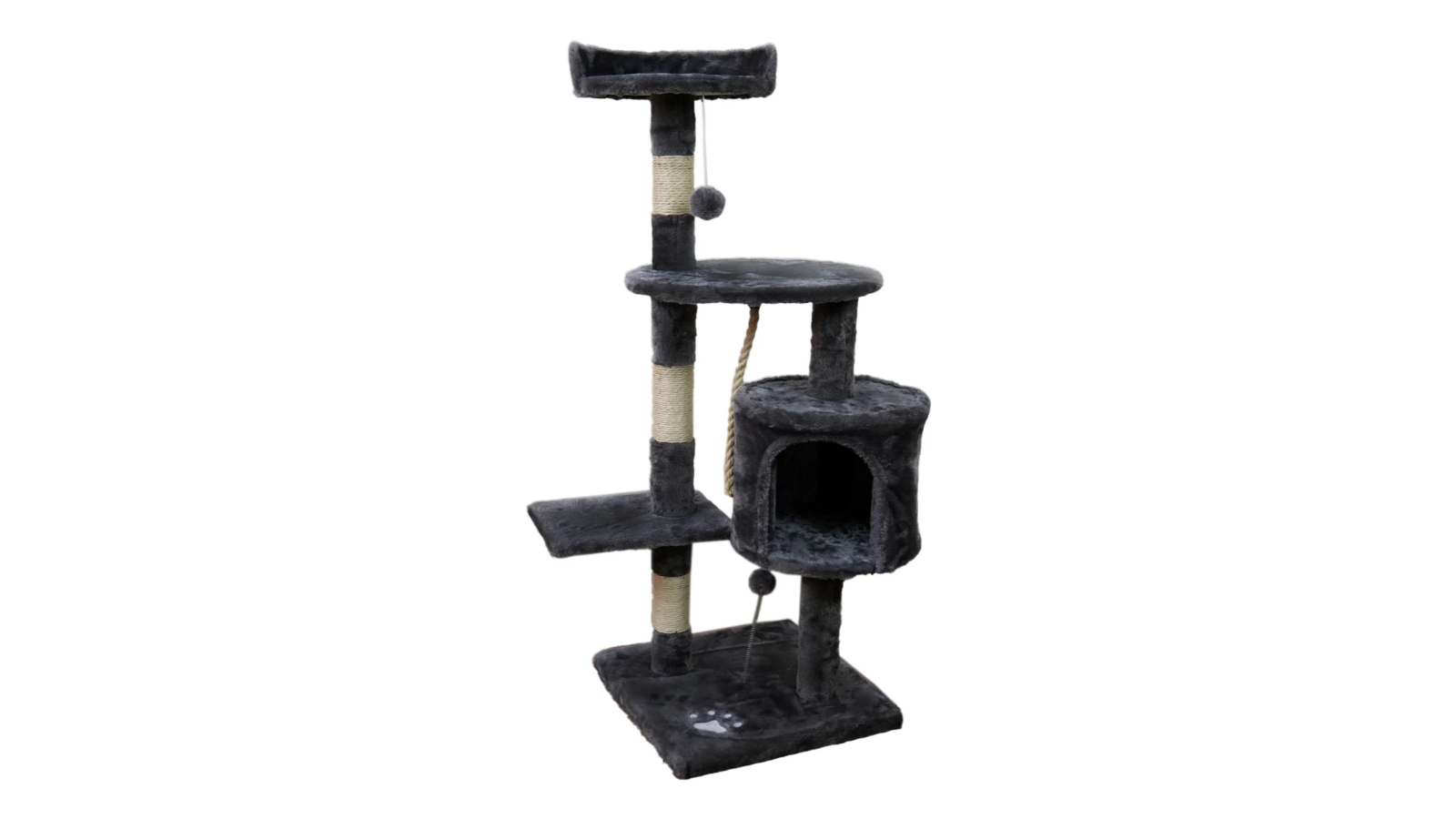 Furtastic 110cm Cat Tree Post - Dark Grey | Harvey Norman