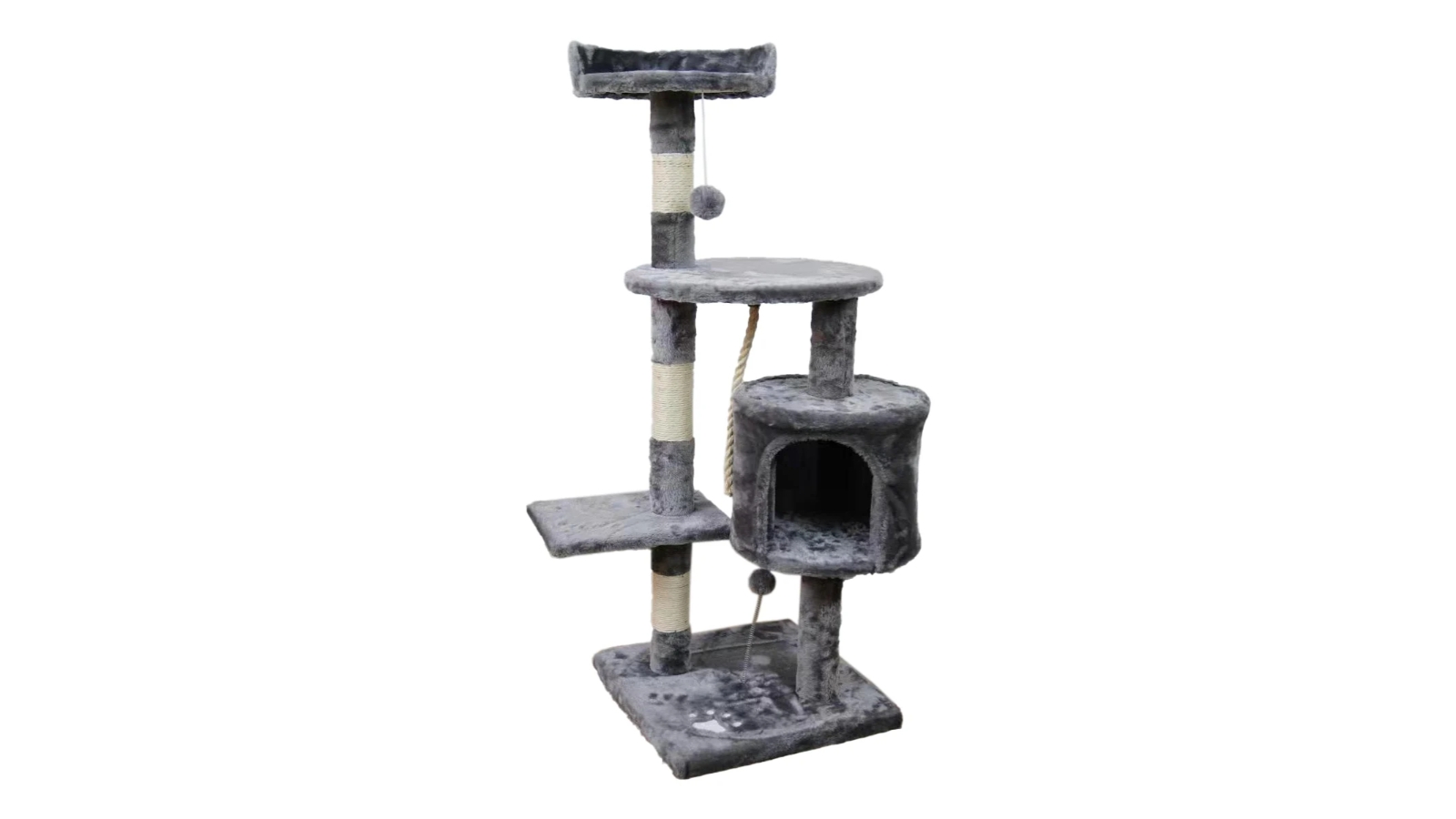 Furtastic 110cm Cat Tree Post - Silver Grey | Harvey Norman