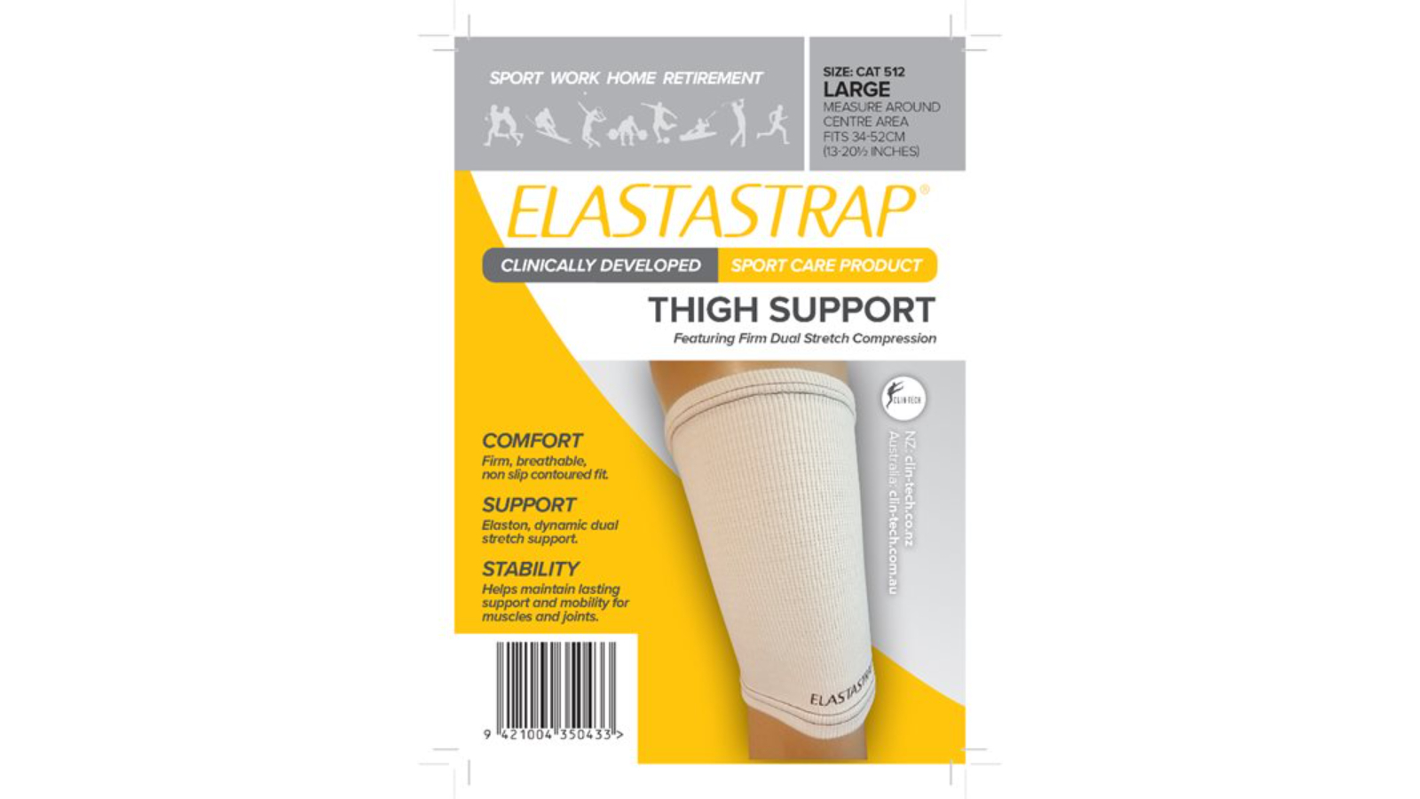 Elastastrap Compression Thigh Support - Large | Harvey Norman