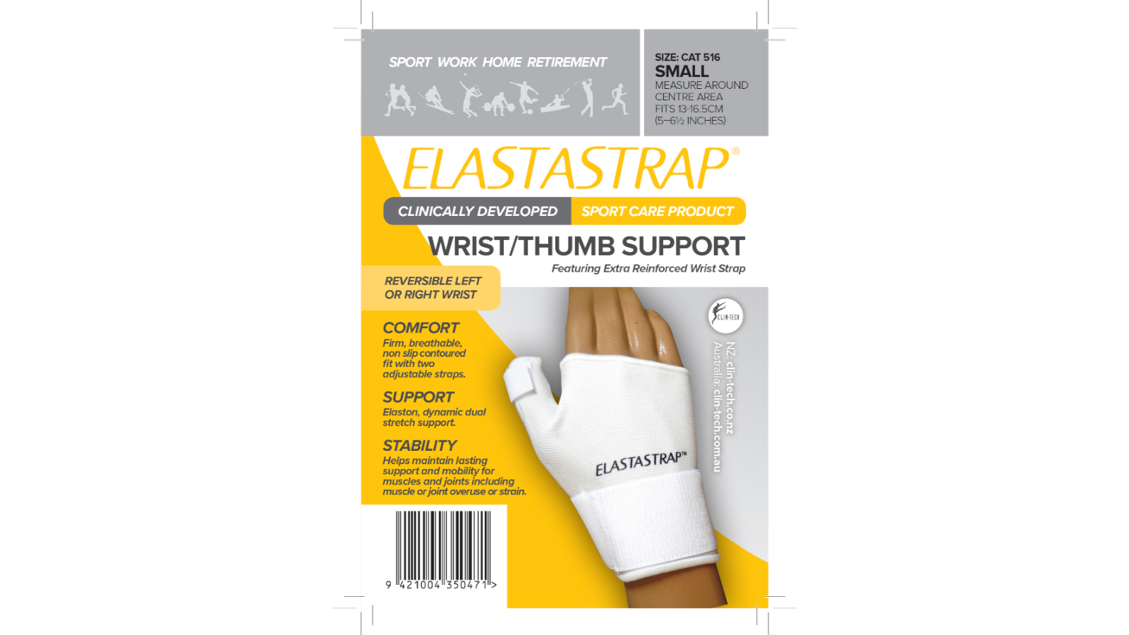 Elastastrap Compression Wrist and Thumb Strap - Small | Harvey Norman