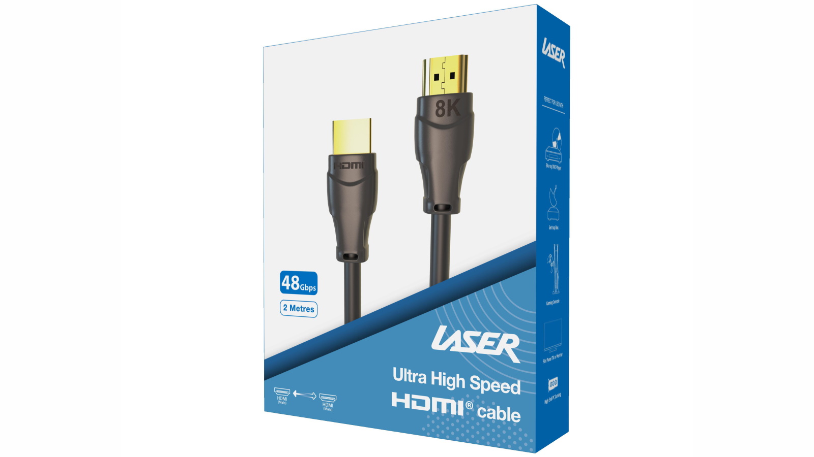 Laser 2m 8K Ultra High Speed HDMI 2.1 Cable | Harvey Norman