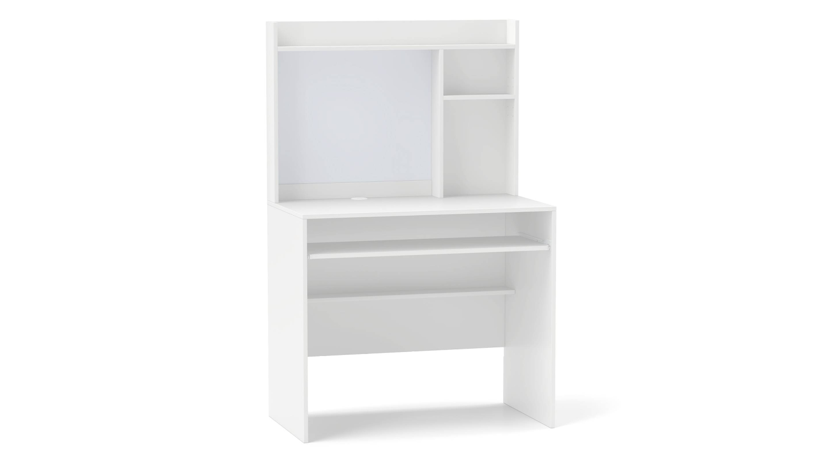Costway Computer Desk with Bulletin Board Keyboard Tray and Shelf ...