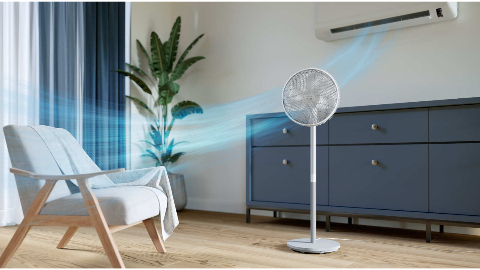 Philips 2000 Series Pedestal Fan - White | Harvey Norman