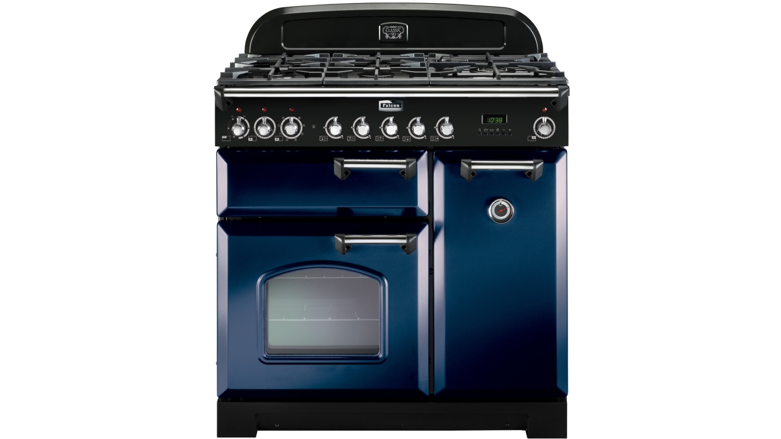Falcon Classic Deluxe 900mm Dual Fuel Freestanding Cooker - Royal Blue ...
