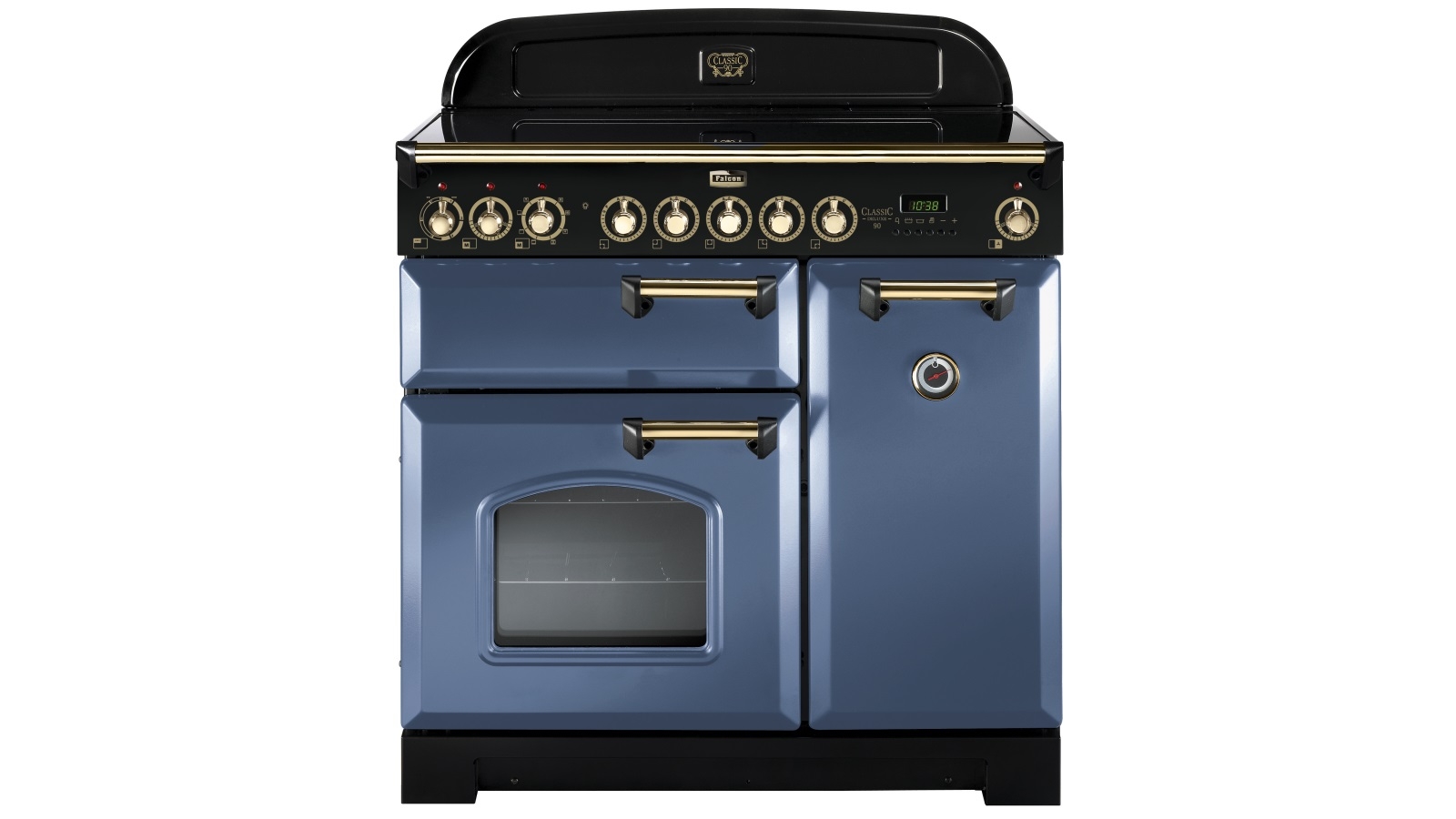 Falcon Classic Deluxe 900mm Brass Fitting Induction Range Freestanding ...
