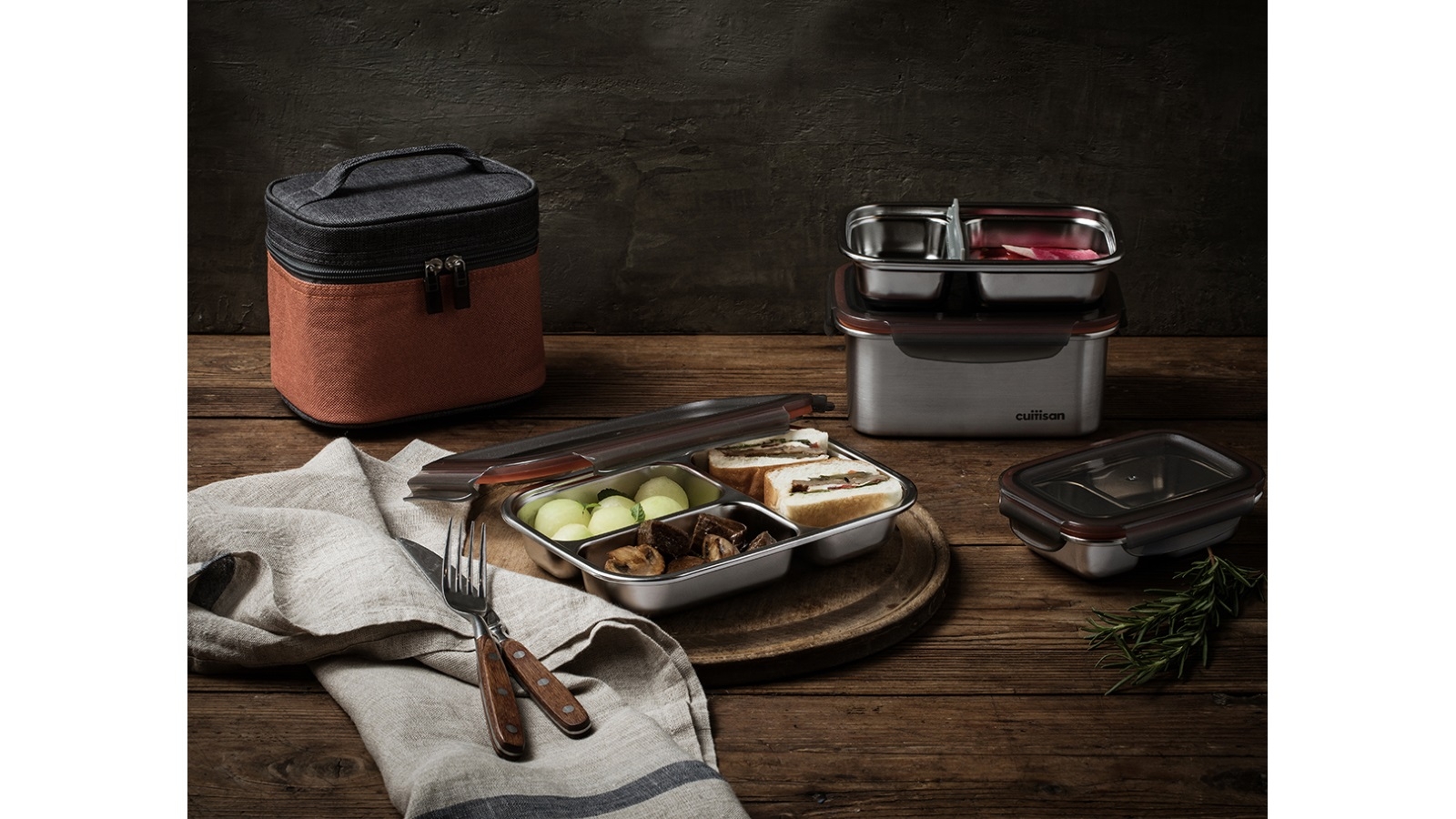 Cuitisan 220ml No.1 Partition Rectangle Container | Harvey Norman