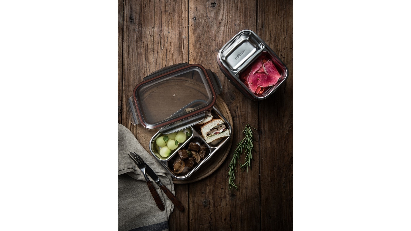 Cuitisan 220ml No.1 Partition Rectangle Container | Harvey Norman