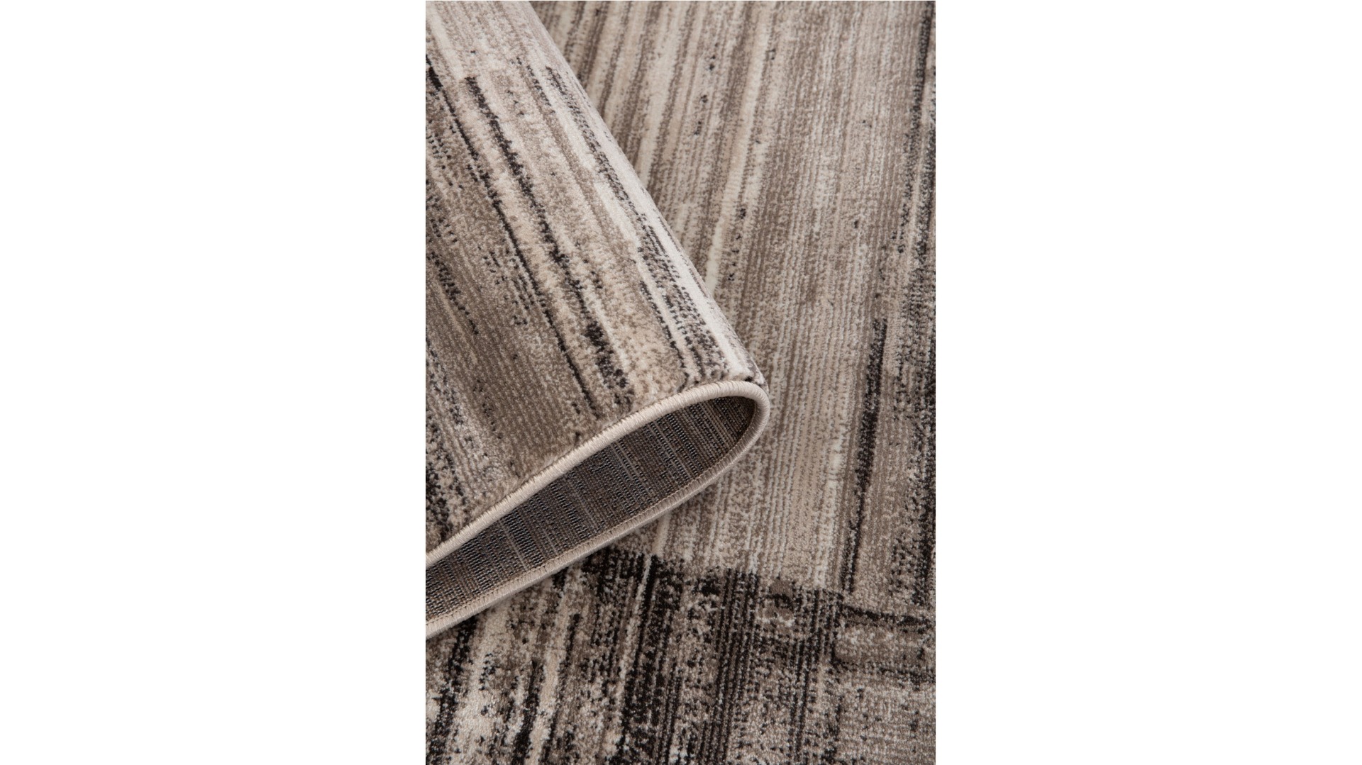 Kendra Brush Square Brown Rug | Harvey Norman