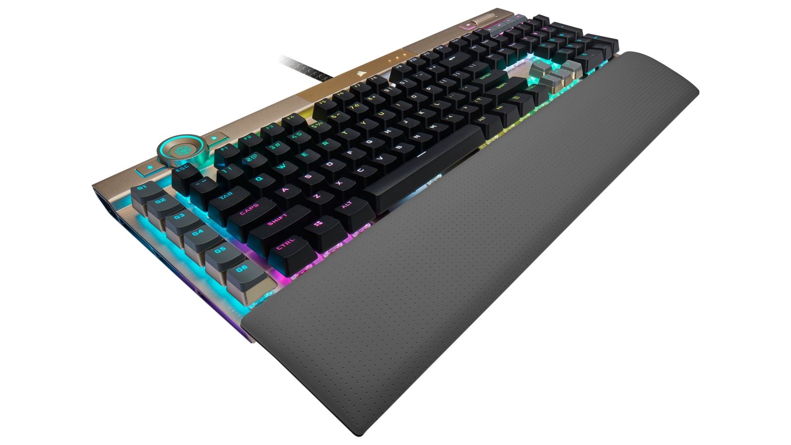 Corsair K100 RGP Optical-Mechanical Gaming Keyboard - Midnight Gold ...
