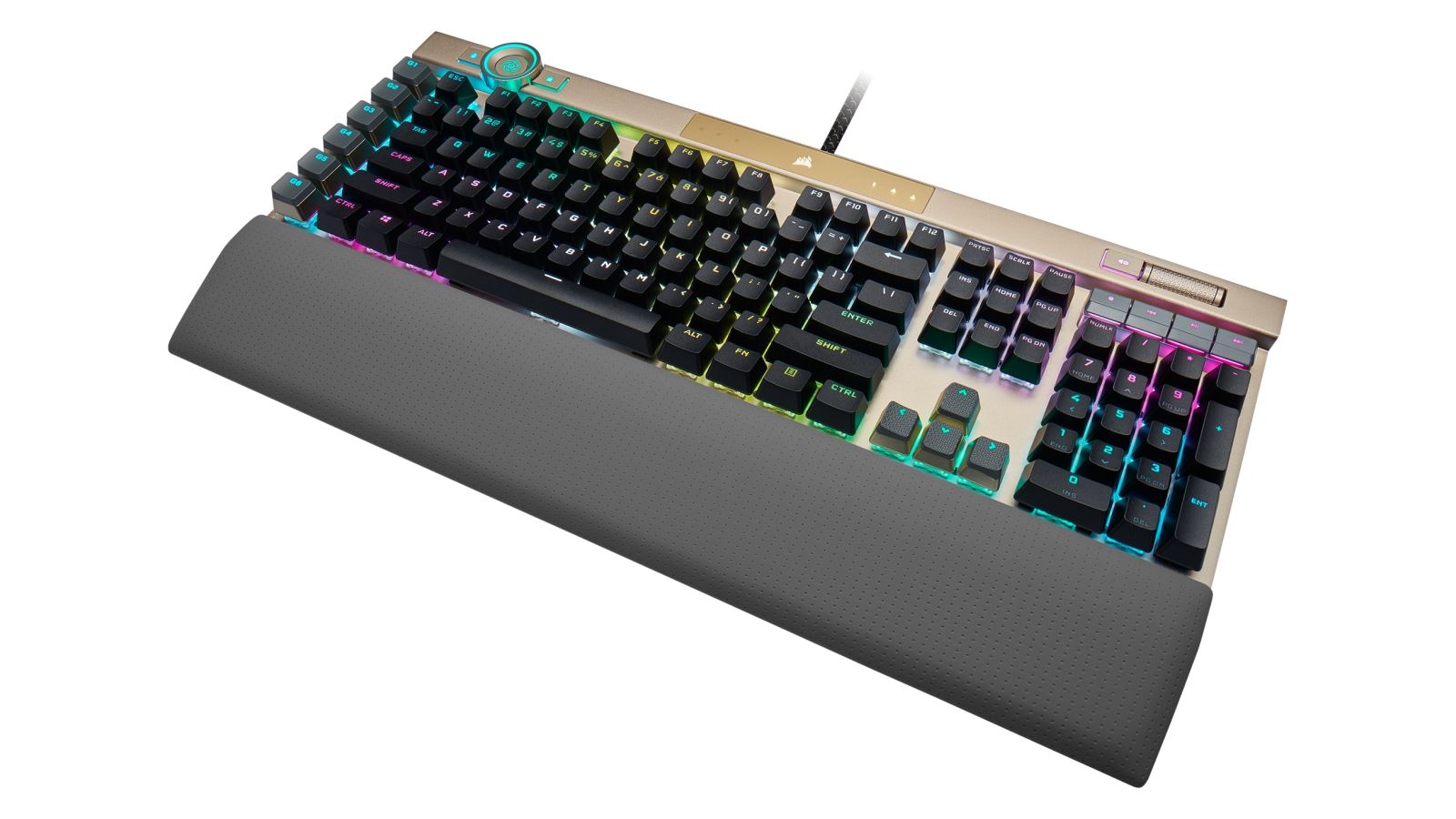 Corsair K100 RGP Optical-Mechanical Gaming Keyboard - Midnight Gold ...