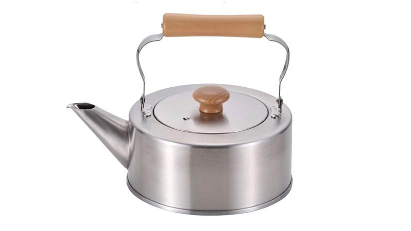Chitose Wooden Handle Straight Kettle | Harvey Norman