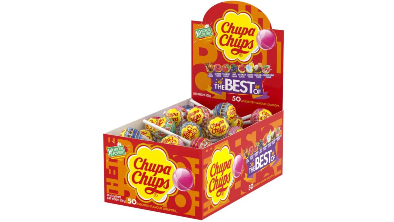 Chupa Chups Box of 50 Best of Lollipop | Harvey Norman