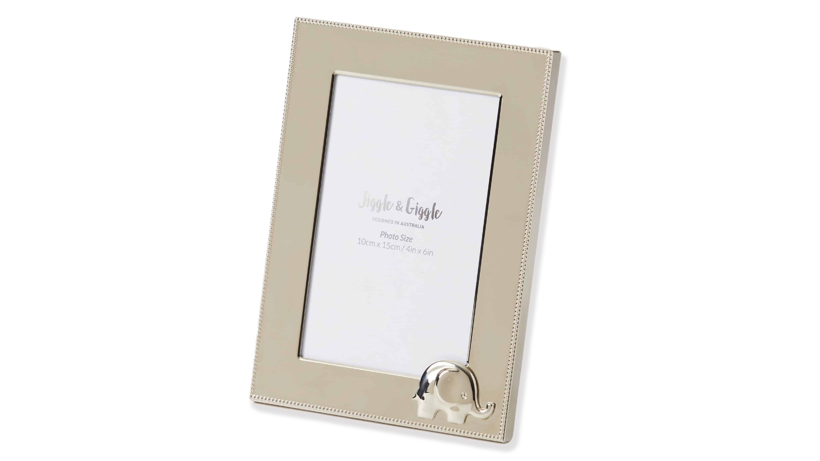 Jiggle and Giggle Silver Ella Photo Frame - 4 x 6inch | Harvey Norman
