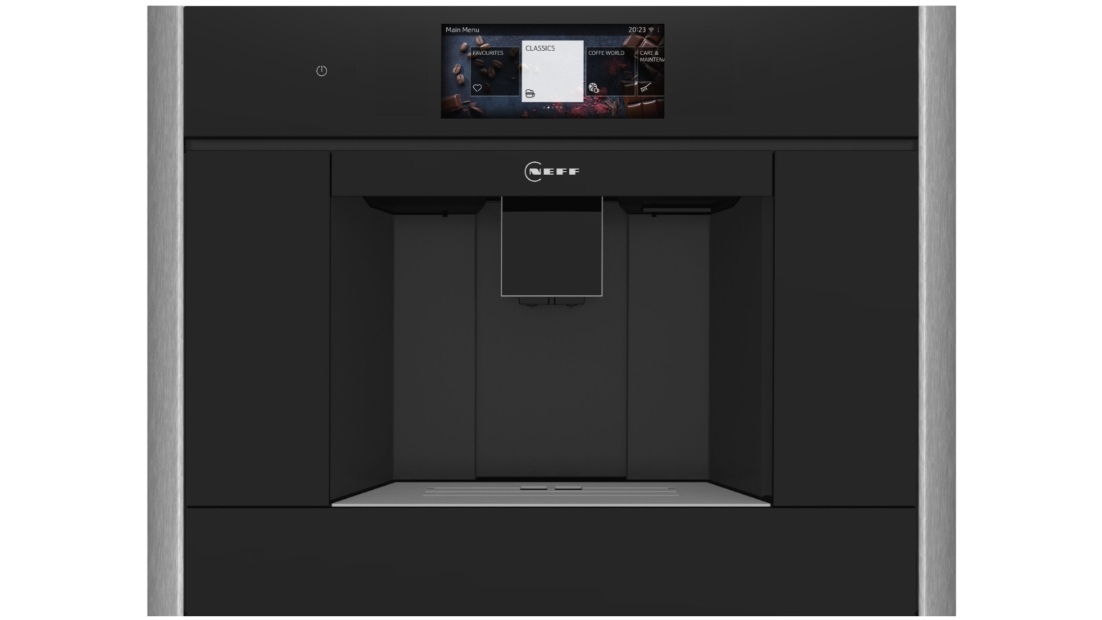 NEFF Built-In Fully Automatic Coffee Machine - Metallic Silver | Harvey ...