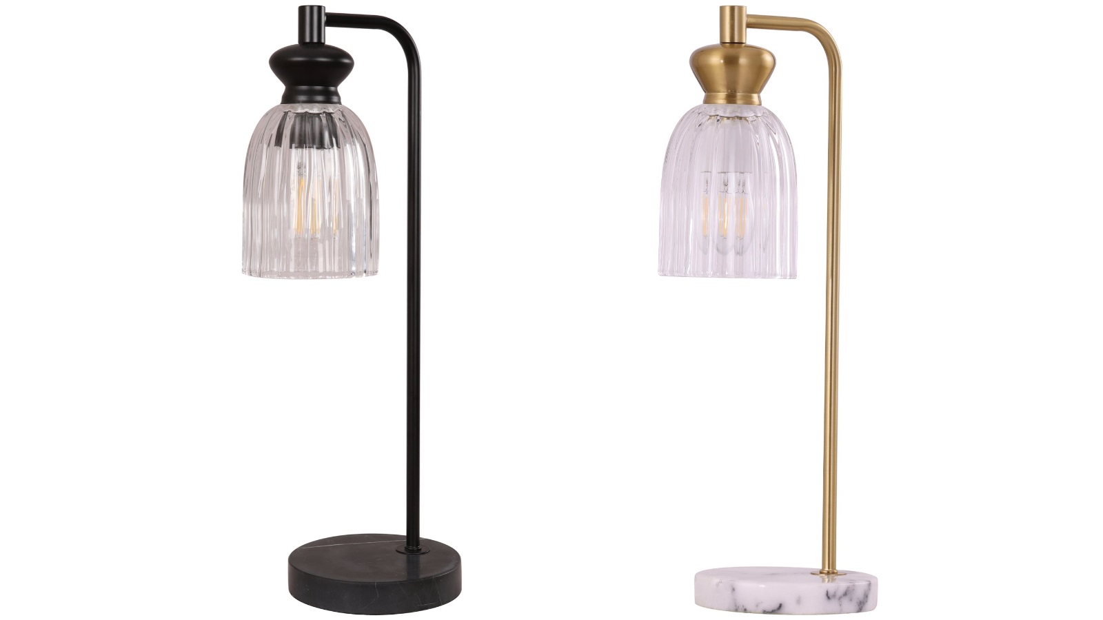 CLA Lighting Round Marble Base Table Lamp | Harvey Norman