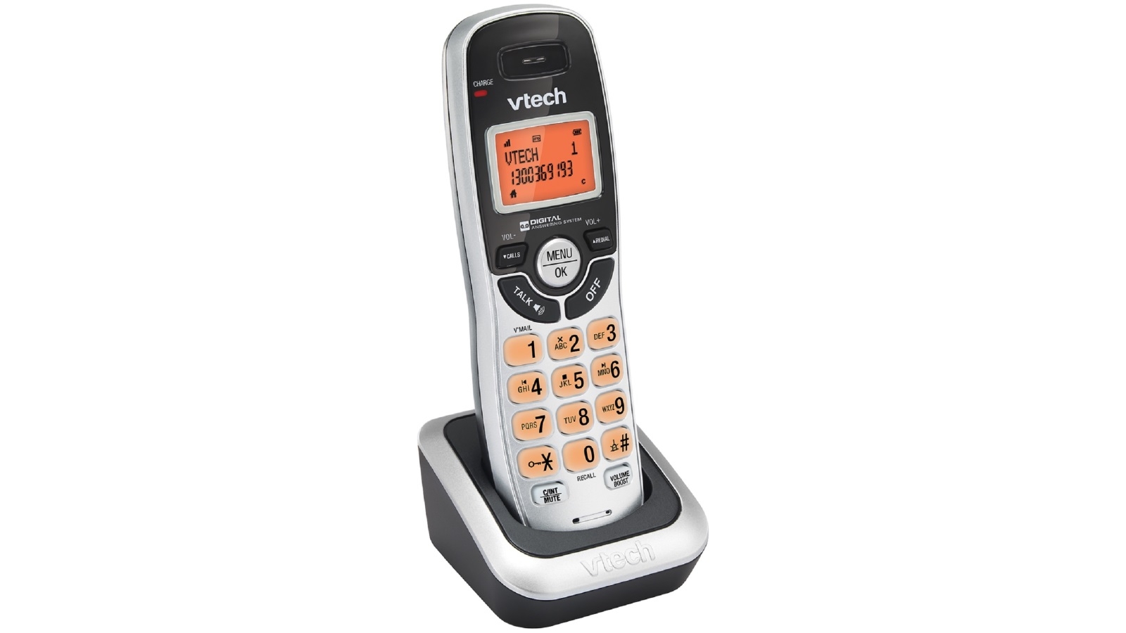 VTech 20050E DECT Cordless Handset - Black | Harvey Norman