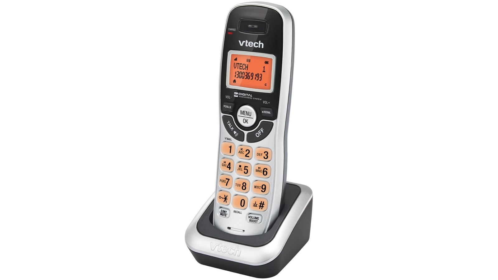 VTech 20050E DECT Cordless Handset - Black | Harvey Norman