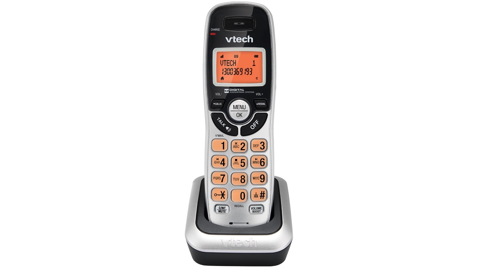 VTech 20050E DECT Cordless Handset - Black | Harvey Norman